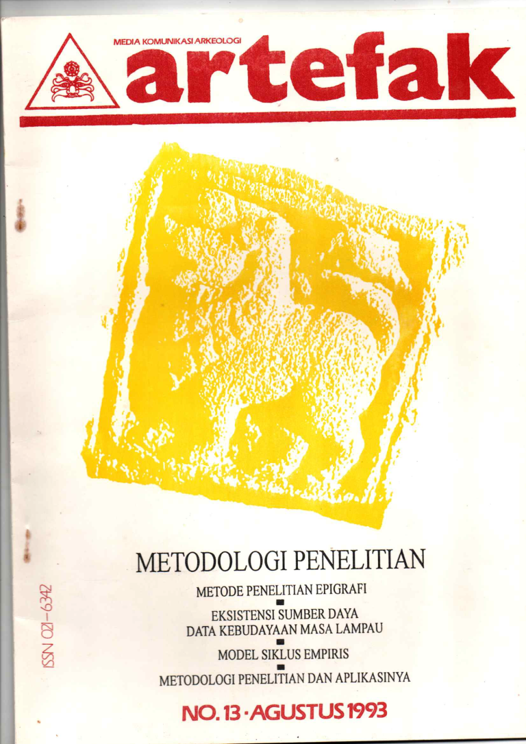 Majalah Artefak 1995: Artefak No. 15/Agustus 1995 – HIMA FIB UGM